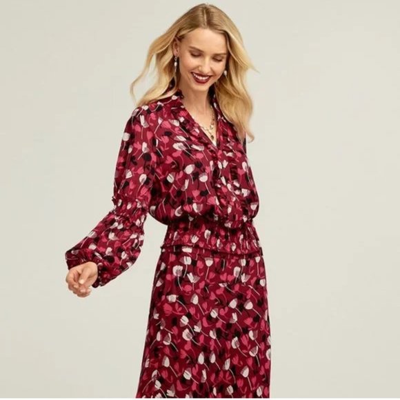 CAbi | Tops | Cabi 457 Corsage Blouse Fall 221 Medium Euc | Poshmark